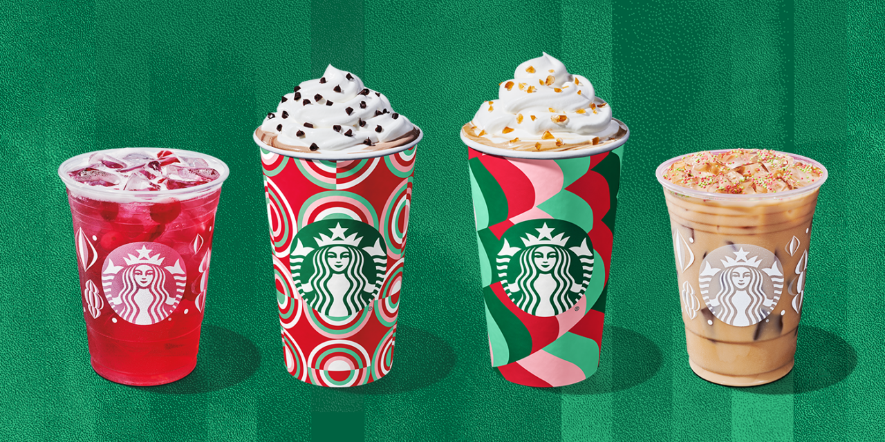 Starbucks holiday menu returns with festive new refreshers & food ...