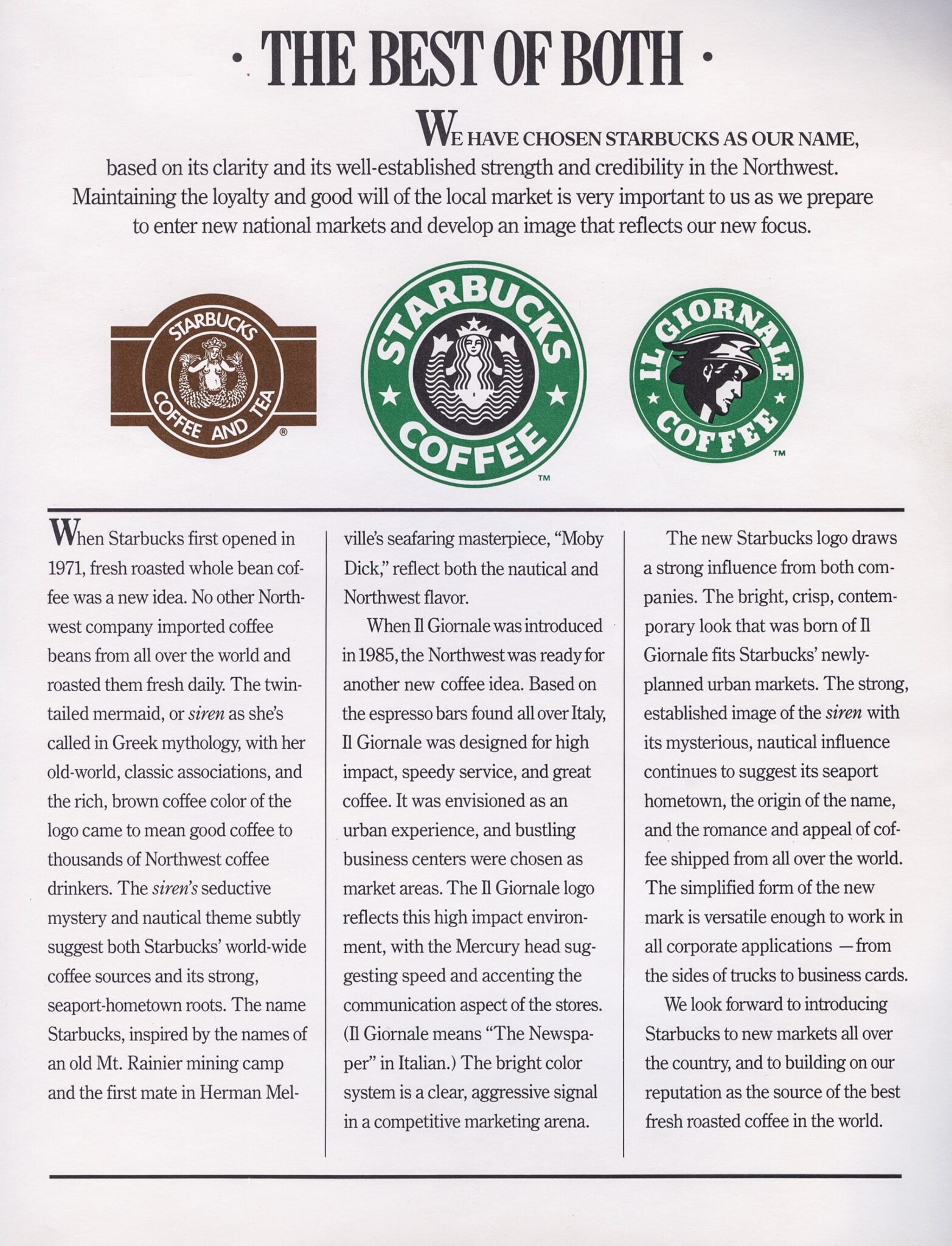 The Evolution of Our Logo - About Starbucks