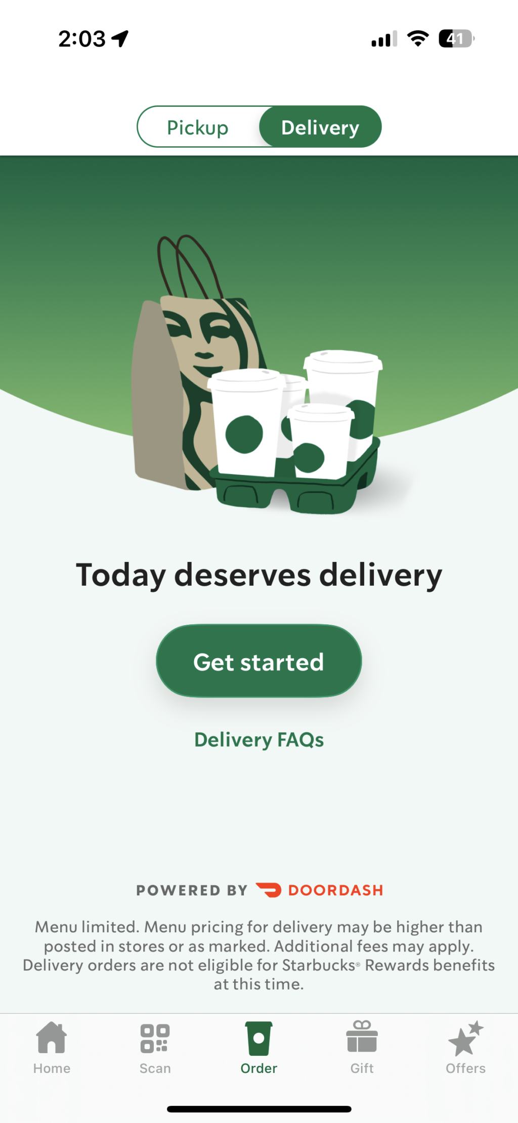 Starbucks app gets delivery boost from DoorDash - Starbucks Canada